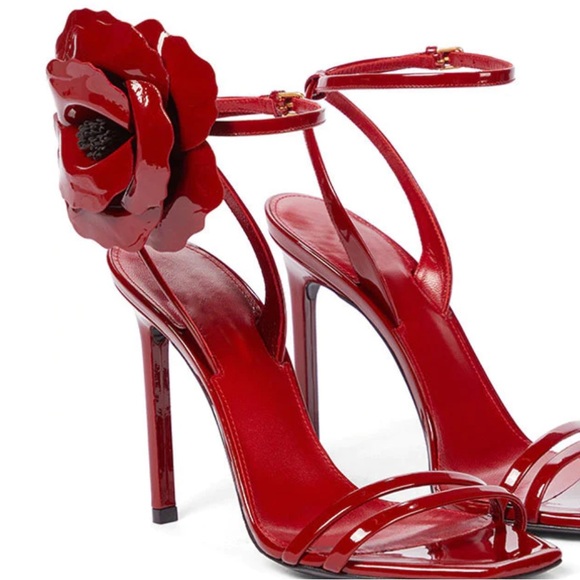 Shoes | Nwt Red Rose Heels | Poshmark